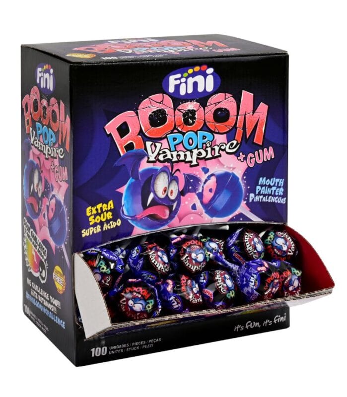 Fini Booom Pop Vampire & Gum Lollies - 100 Stk. - im Displaykarton ...